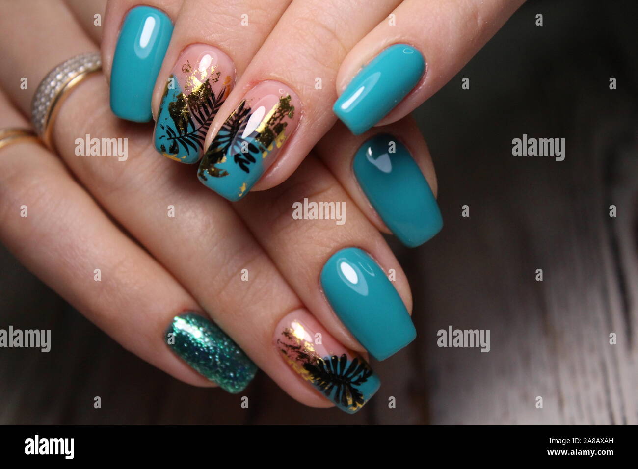Closeup photo of a beautiful female hands with elegant manicure Stock ...