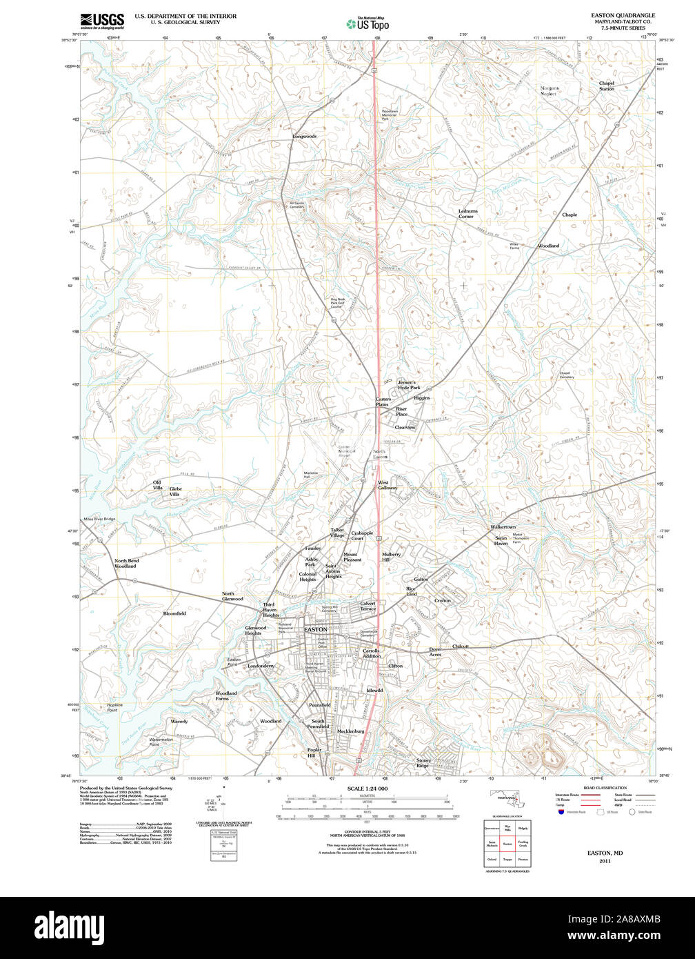 Map of easton hi-res stock photography and images - Alamy