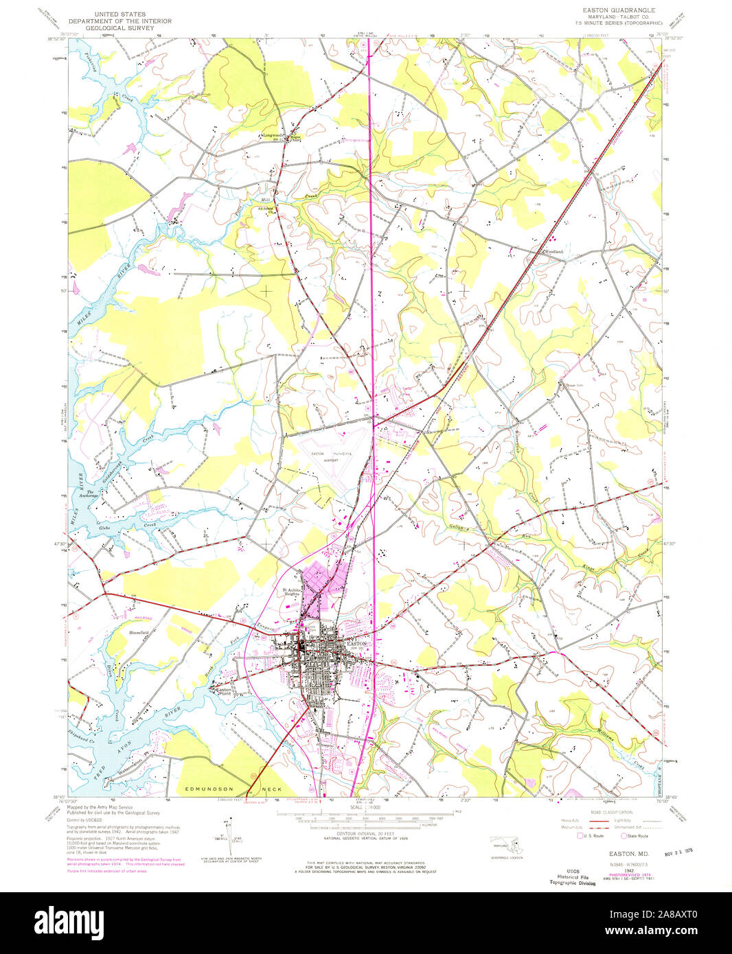 Easton map Cut Out Stock Images & Pictures - Alamy