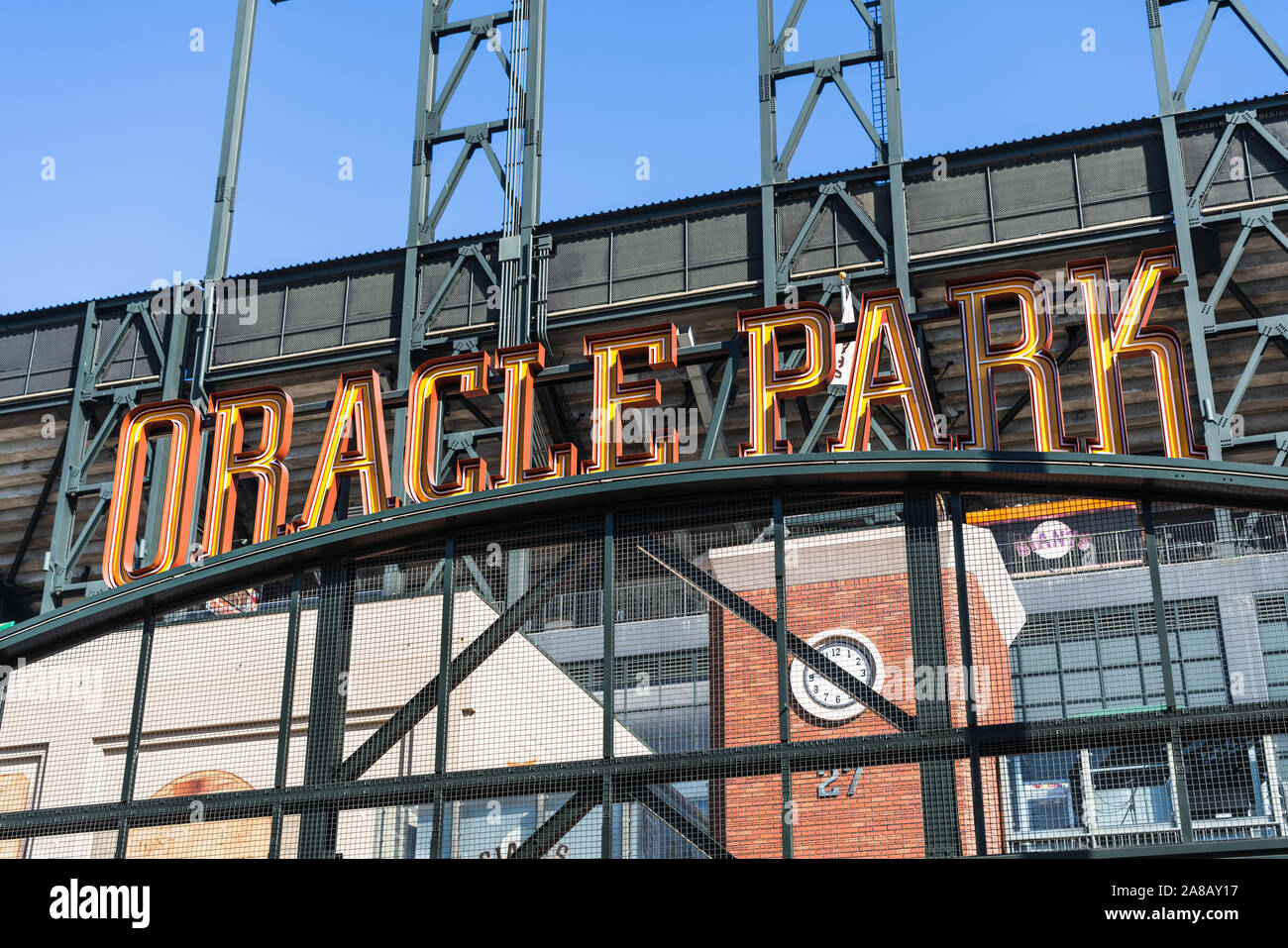 Oracle park baseball stadium hi-res stock photography and images - Alamy