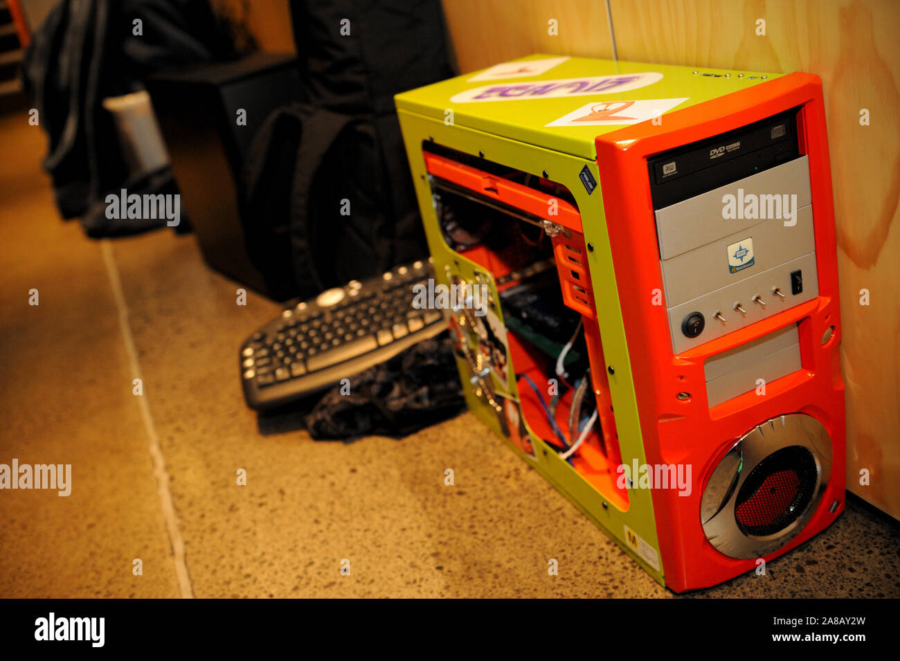 gamers competing in cyber games using computers, gaming consoles and ...