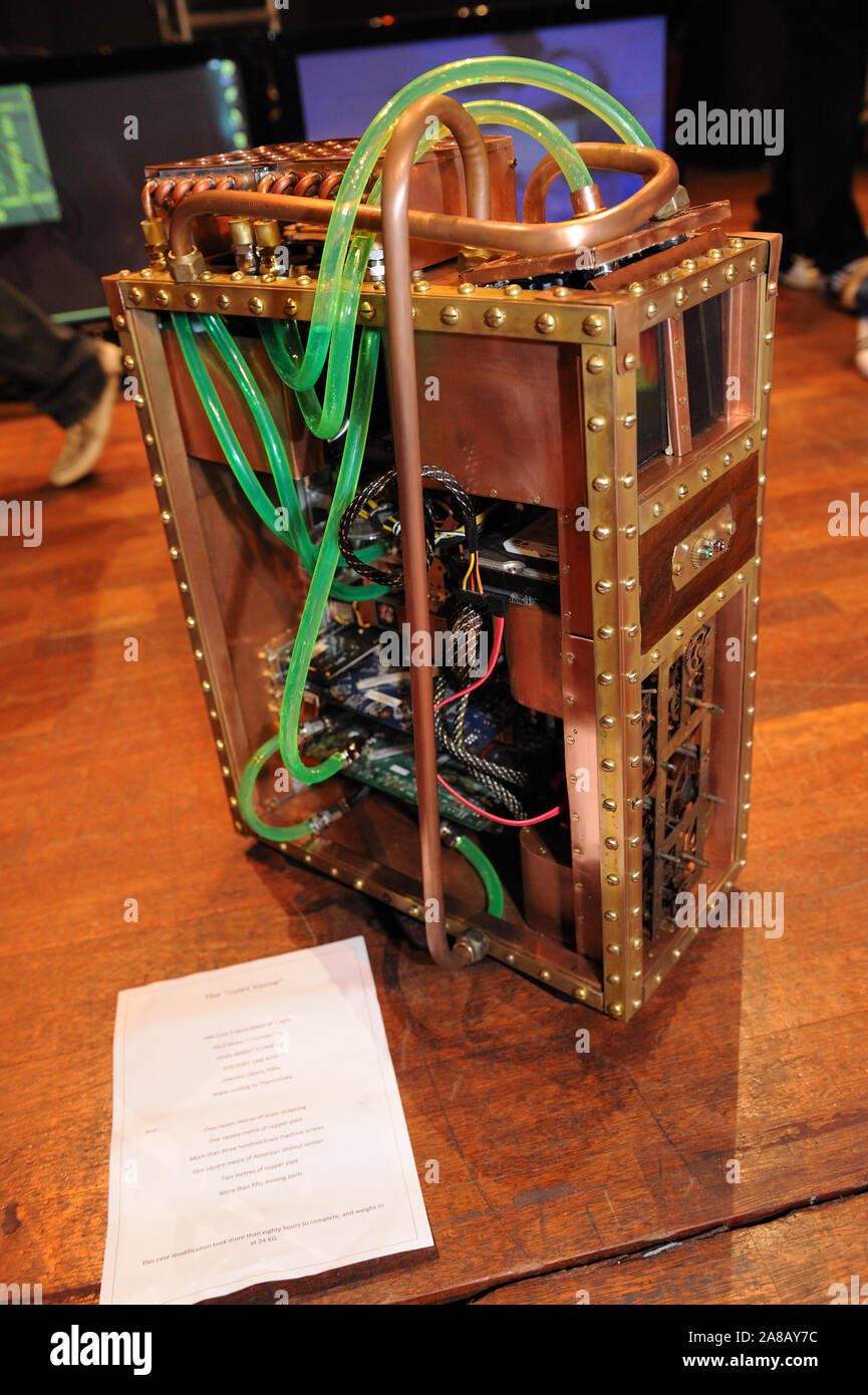 gamers competing in cyber games using computers, gaming consoles and ...