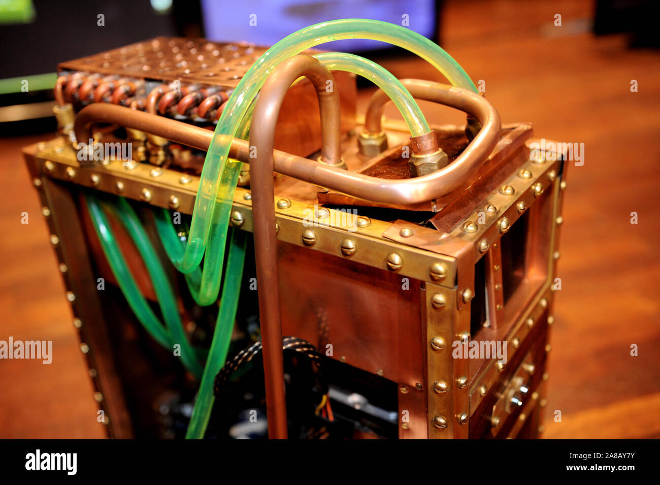 gamers competing in cyber games using computers, gaming consoles and ...