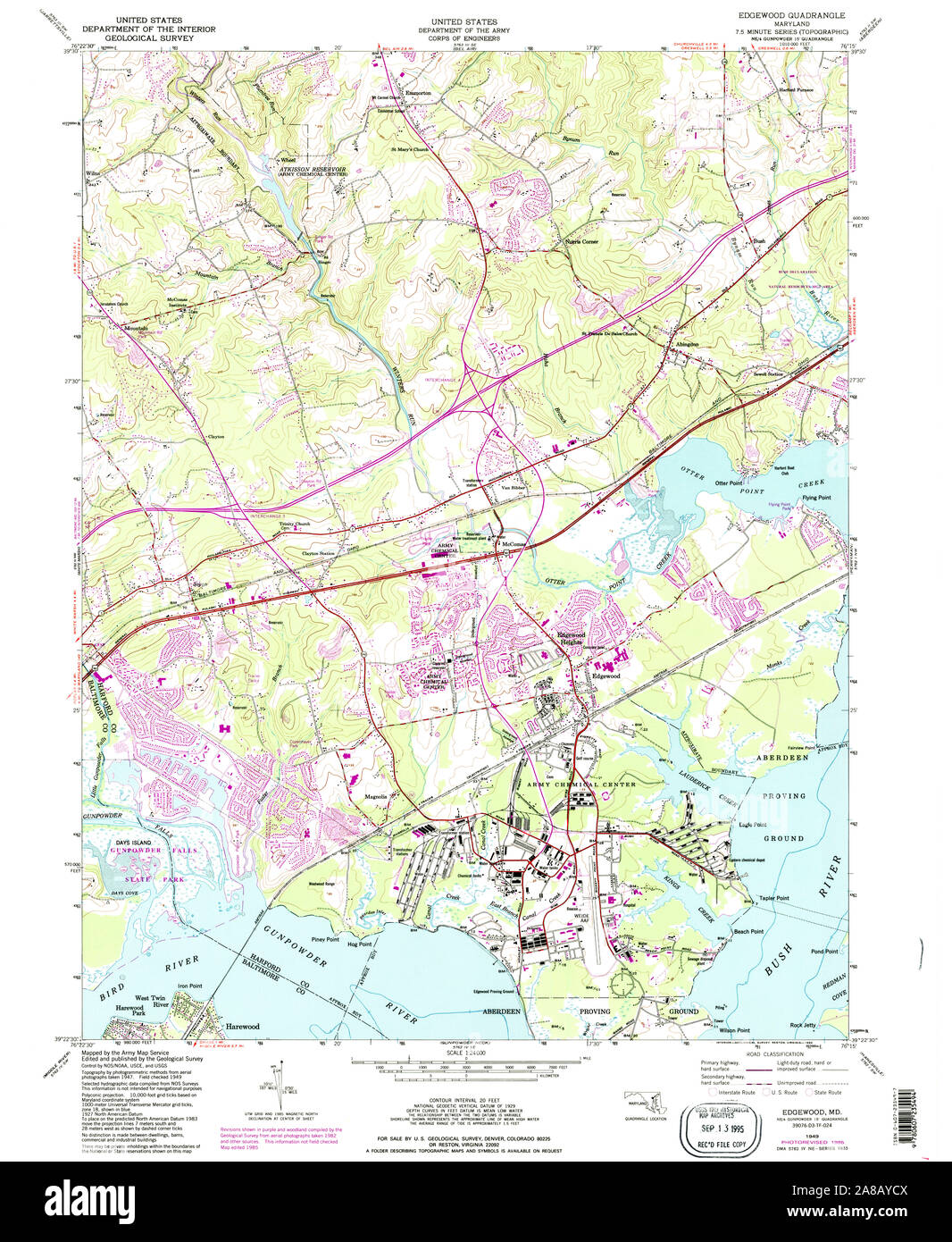 Map of edgewood hi-res stock photography and images - Alamy