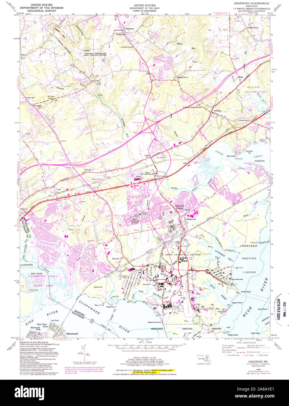 Map of edgewood hi-res stock photography and images - Alamy