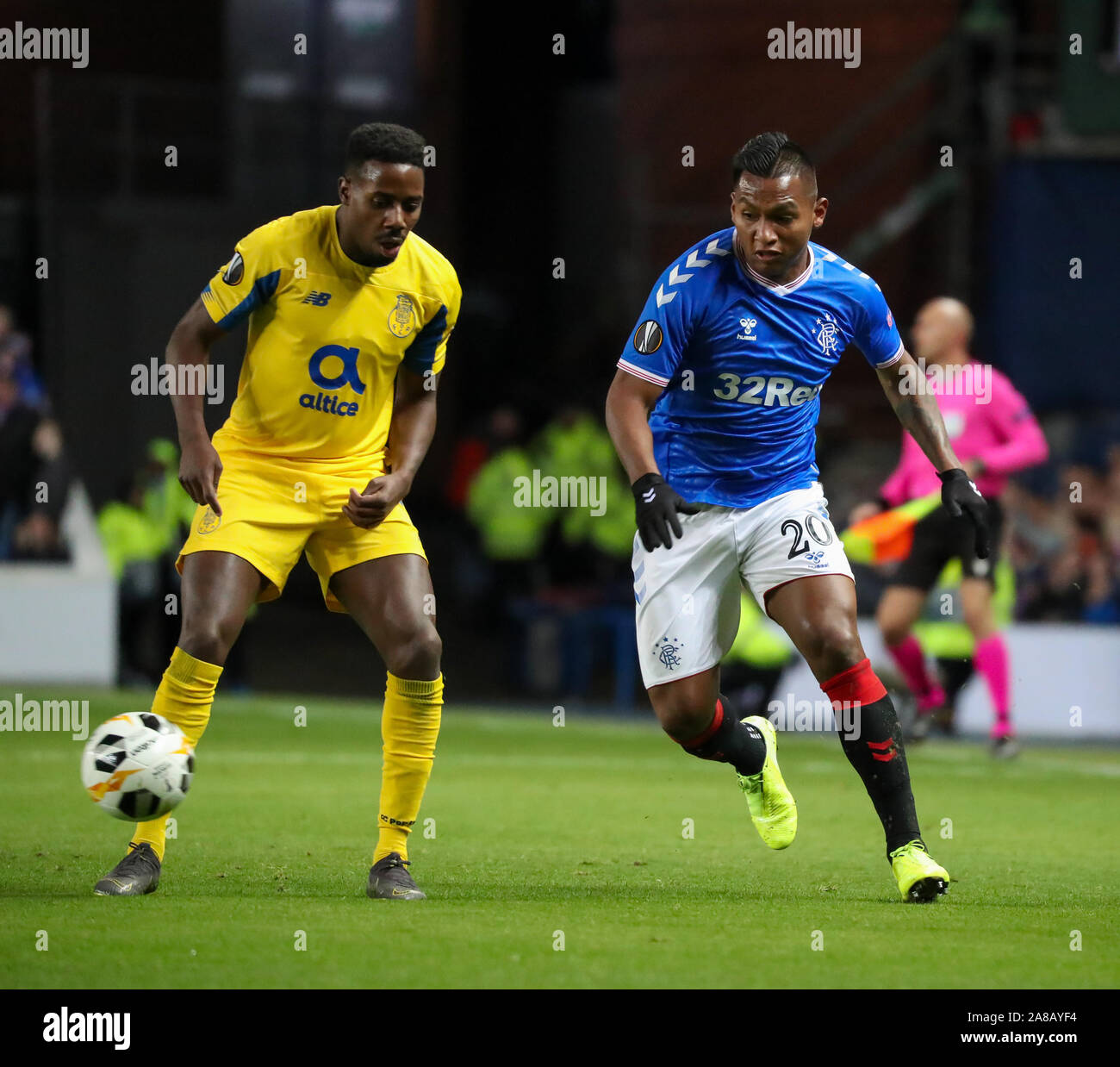 Glasgow, UK. 07th Nov, 2019. Glasgow Rangers played their fourth UEFA ...