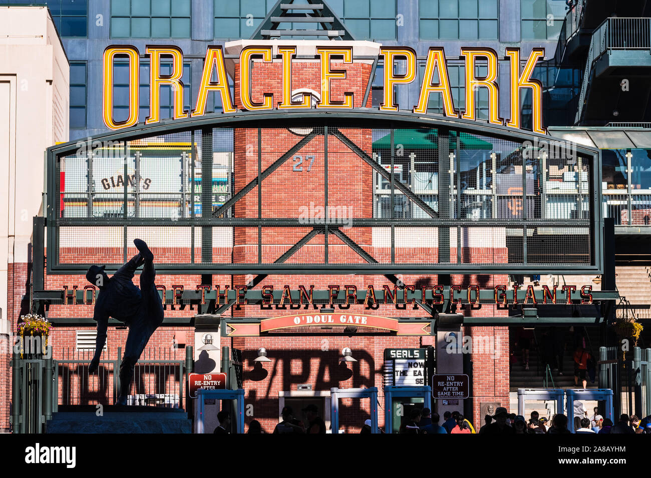 Nov 2, 2019 San Francisco / CA / USA - Oracle Park, O'Doul Gate, home ... Nov 2, 2019 San Francisco / CA / USA - Oracle Park, O'Doul Gate, home ...