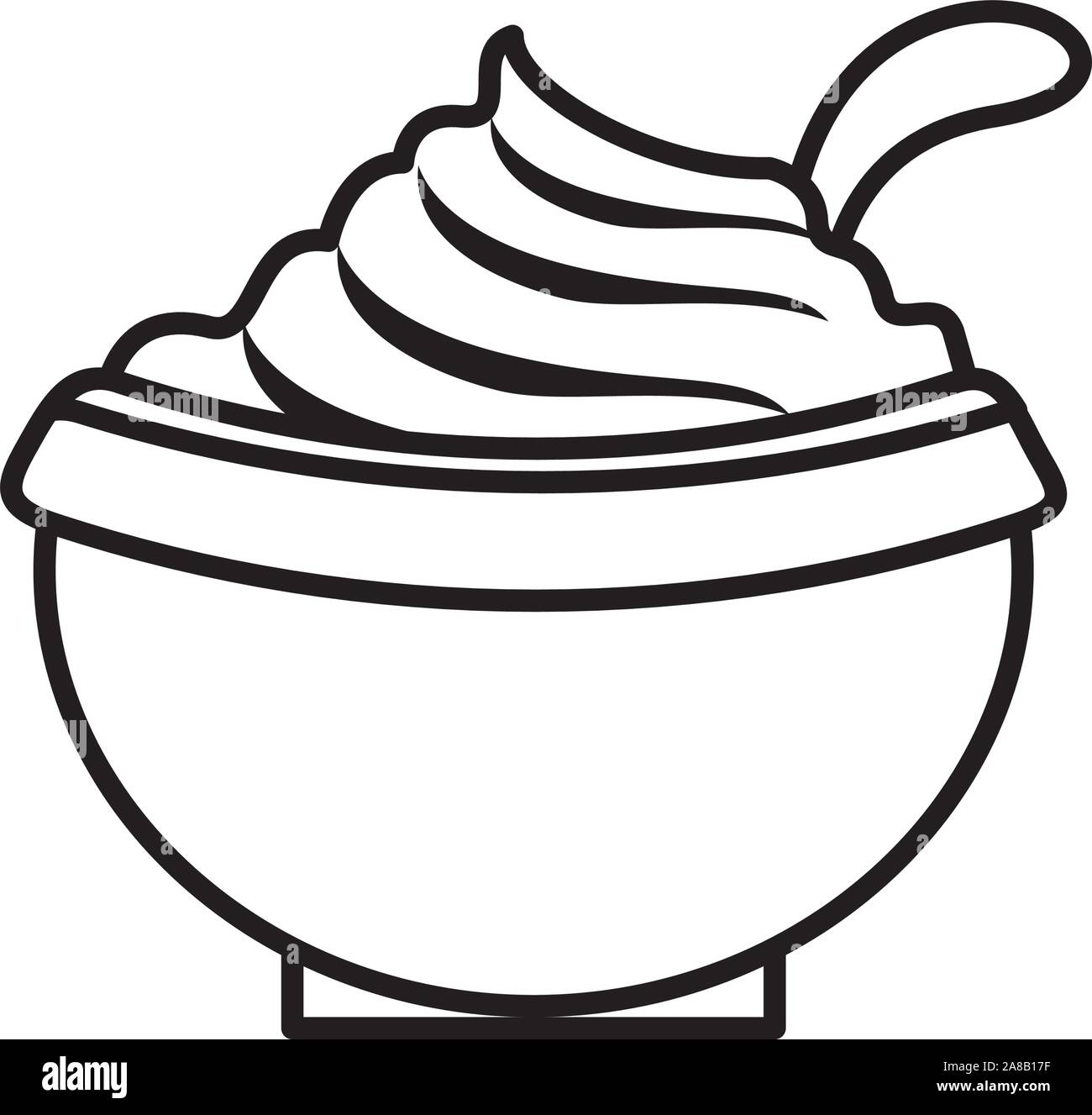 thanksgiving traditional food in bowl Stock Vector Image & Art - Alamy