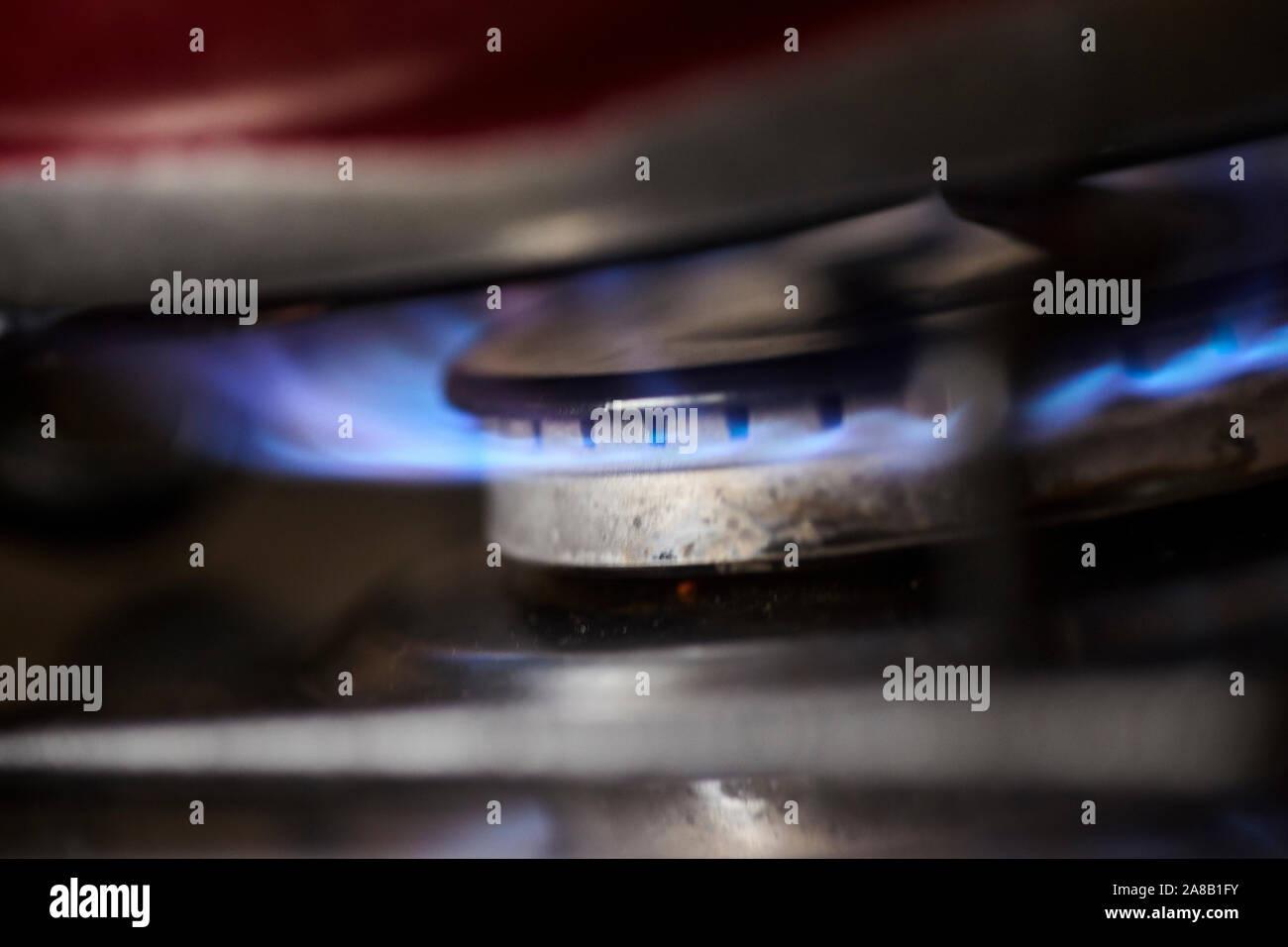 Detail of a gas stove #2 Stock Photo - Alamy