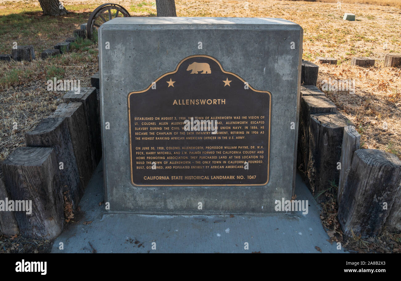 Colonel Allensworth State Historic Park Stock Photo - Alamy
