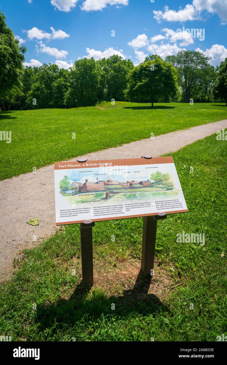 Fort Miamis National Historic Site, Ohio Stock Photo - Alamy