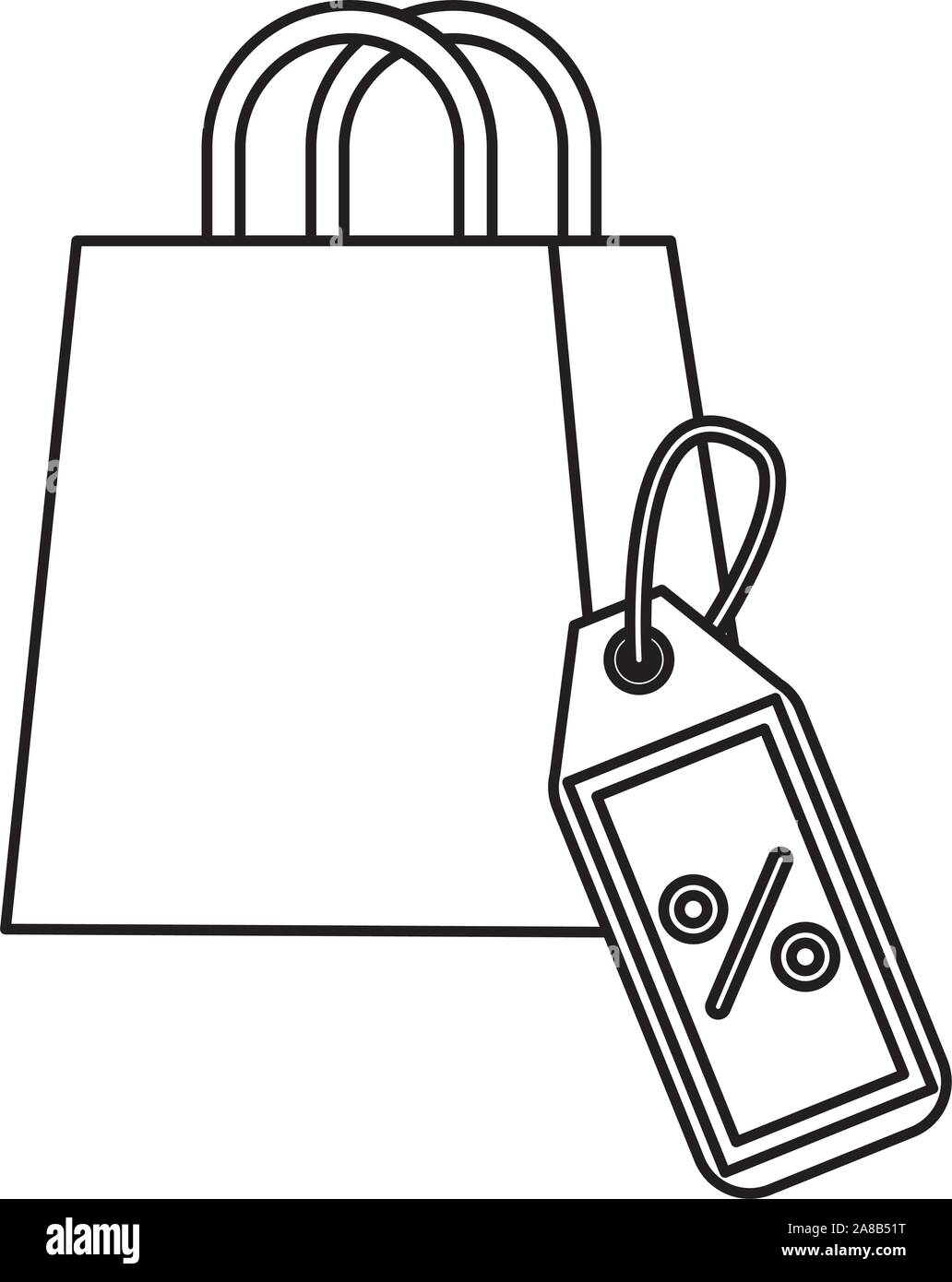 shopping bag and tag marketing icon Stock Vector Image & Art - Alamy