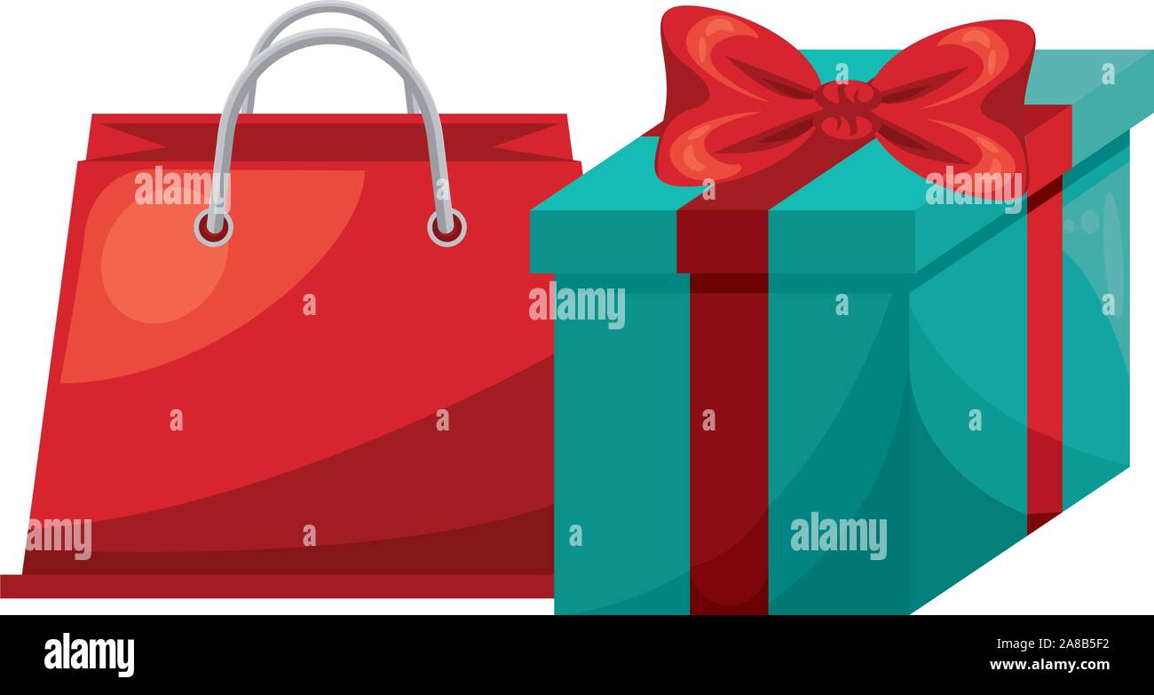 Luxury gift bag purchase Stock Vector Images - Alamy