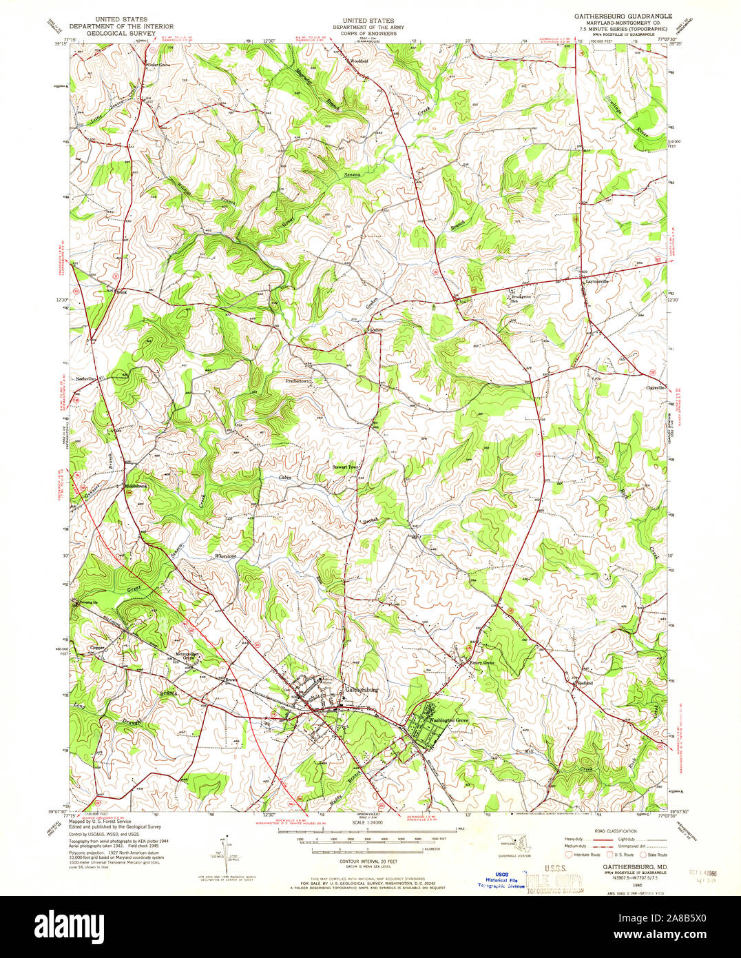 Gaithersburg map hi-res stock photography and images - Alamy