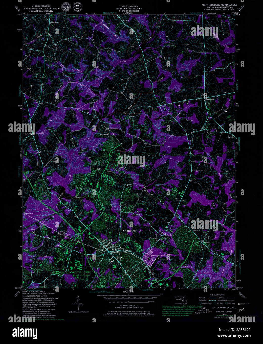 Gaithersburg map hi-res stock photography and images - Alamy