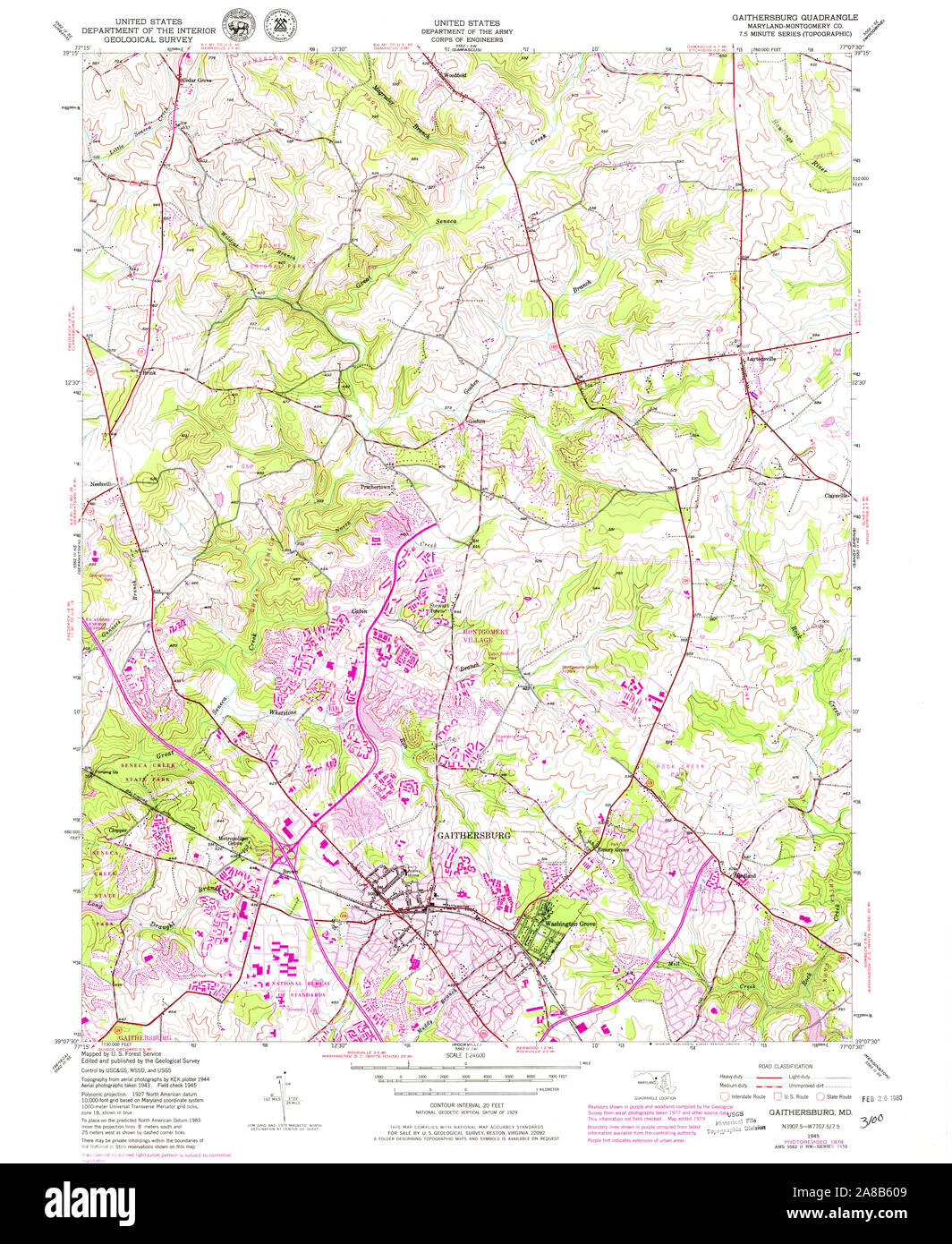 Maryland map gaithersburg Cut Out Stock Images & Pictures - Alamy