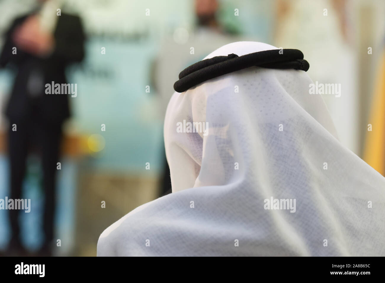 Islamic conference, imam, muslim's leaders at the islamic and arabic ...