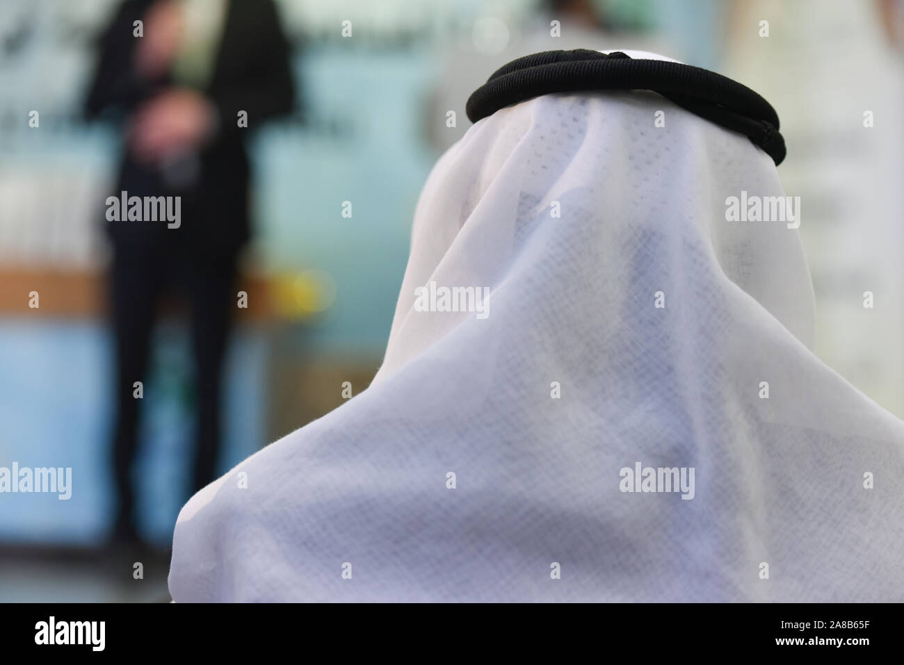 Islamic conference, imam, muslim's leaders at the islamic and arabic ...