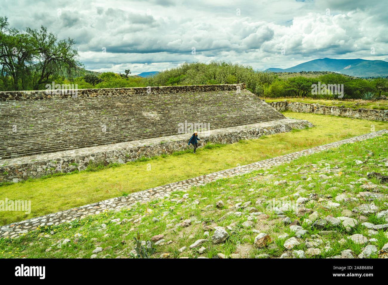 Zapotec Ruin "Dainzu" in Oaxaca, Mexico Stock Photo - Alamy
