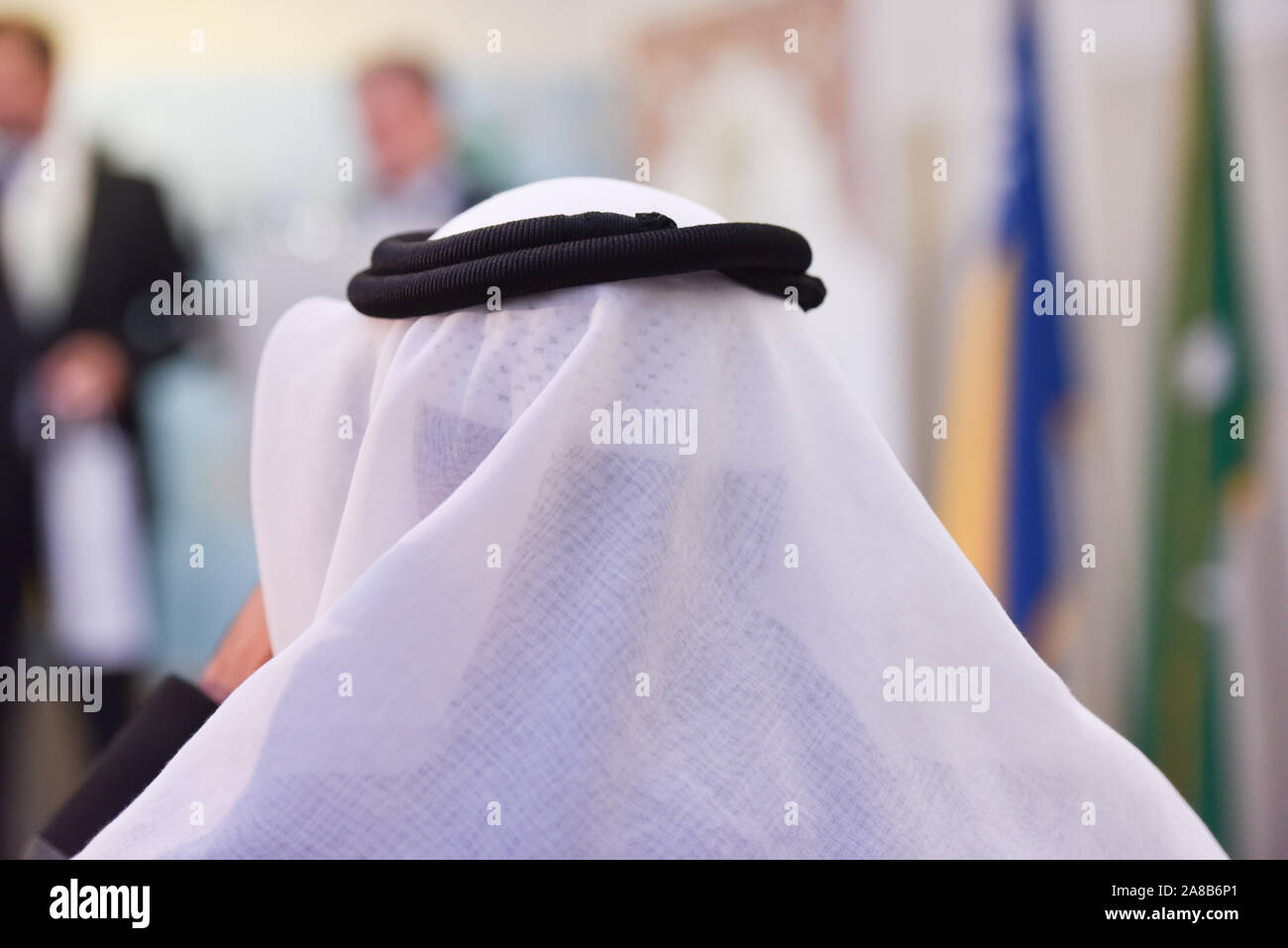 Islamic conference, imam, muslim's leaders at the islamic and arabic ...