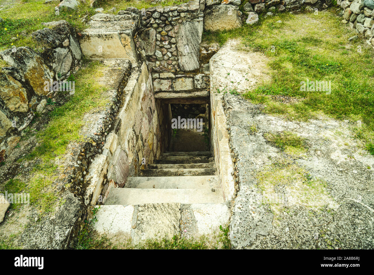 Zapotec Ruin "Dainzu" in Oaxaca, Mexico Stock Photo - Alamy