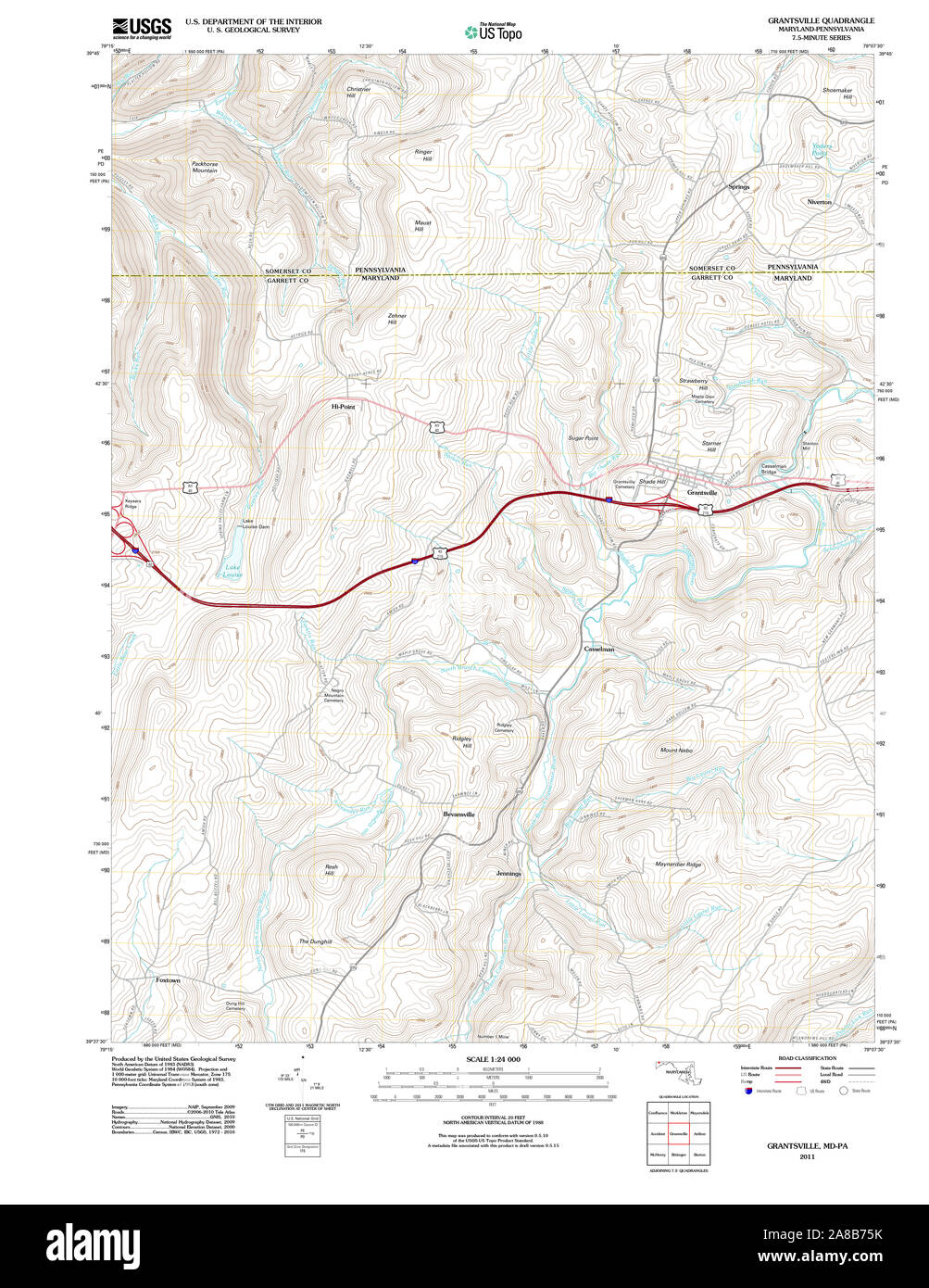 Map of grantsville hi-res stock photography and images - Alamy