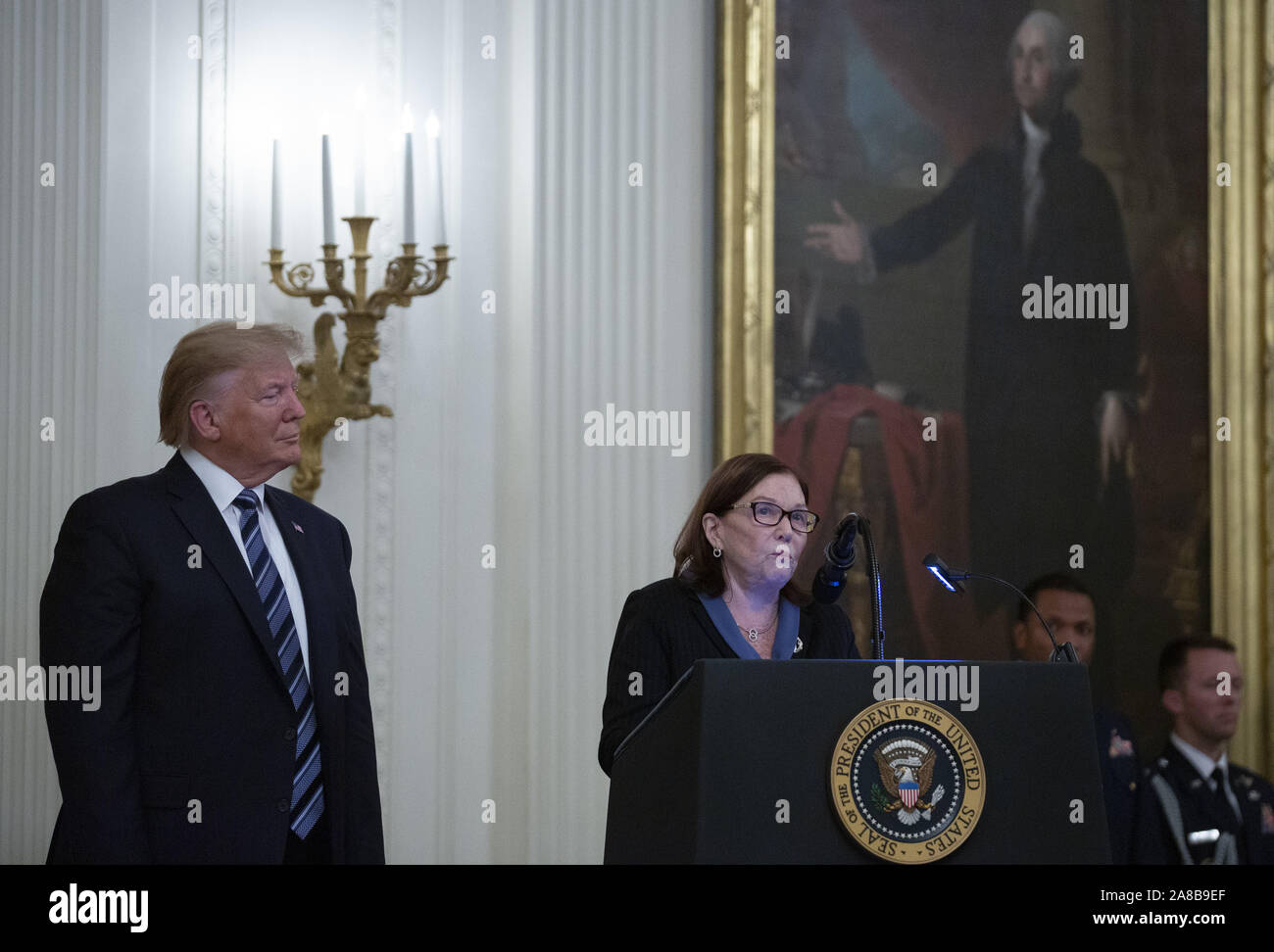 Washington, District of Columbia, USA. 7th Nov, 2019. Susan Rescorla ...