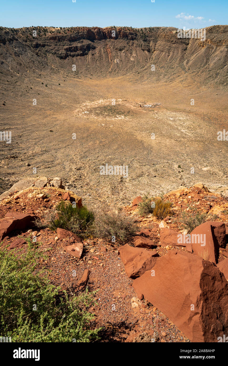 Meteor Crater's large impact zone Stock Photo - Alamy