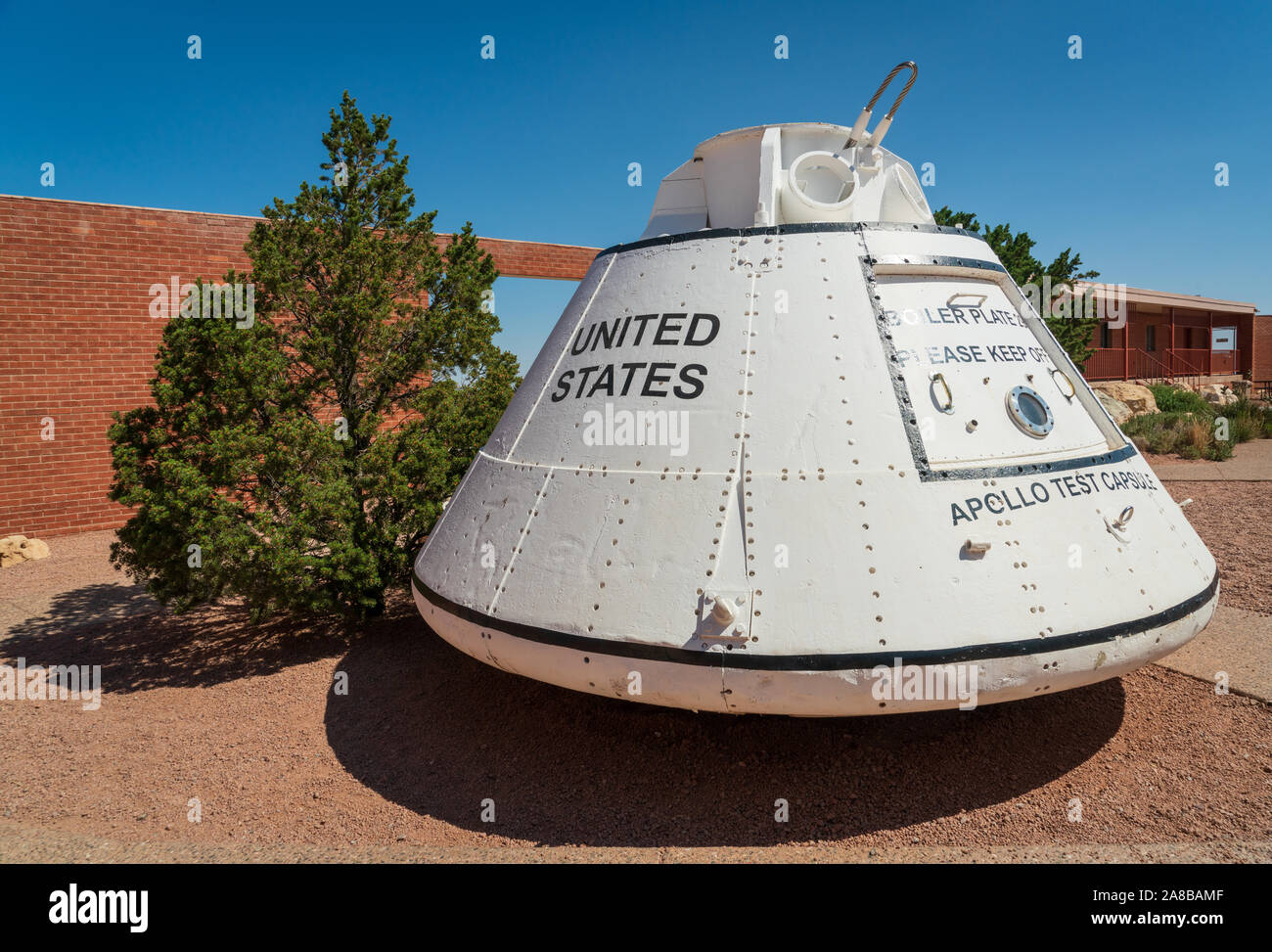 Meteor Crater's Apollo test capsule used for training Stock Photo - Alamy