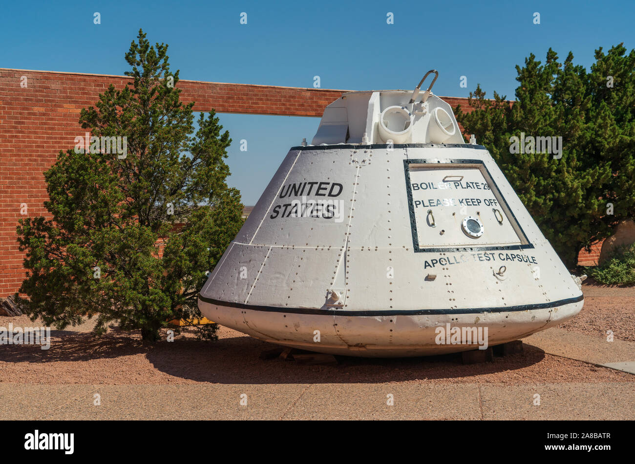 Meteor Crater's Apollo test capsule used for training Stock Photo - Alamy