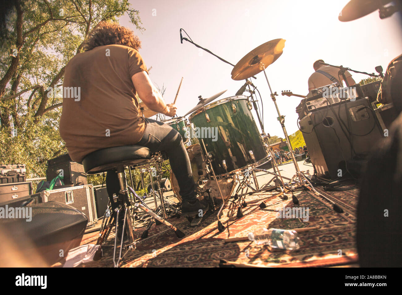 Drummer at the rock concert Stock Photo - Alamy