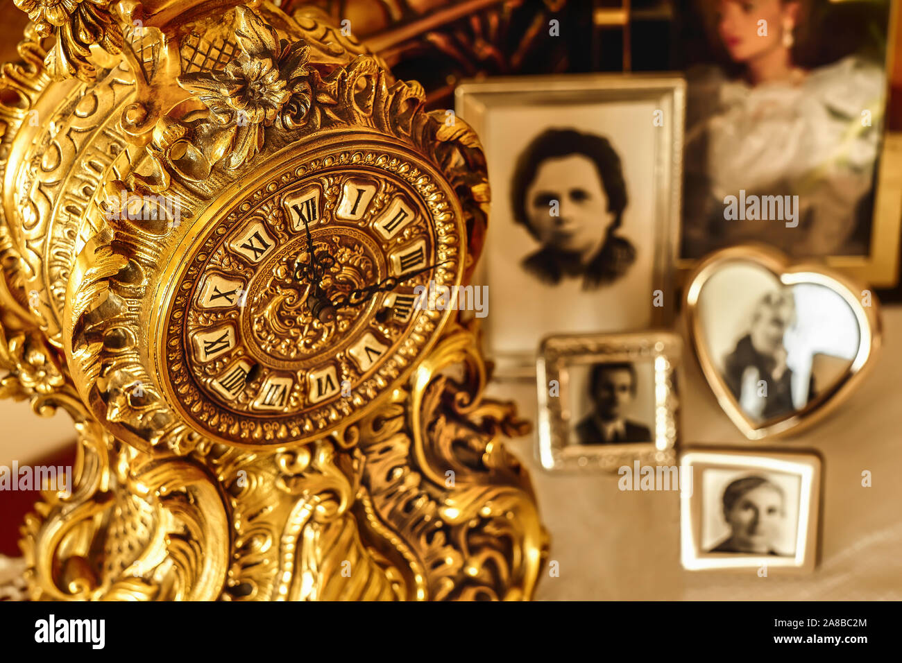 Still life of frames with photographs hi-res stock photography and ...