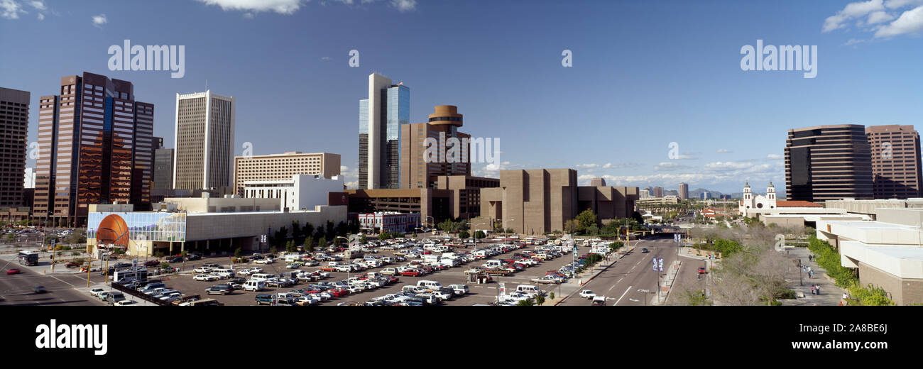Skyscrapers in a city, Phoenix, Maricopa County, Arizona, USA Stock ...