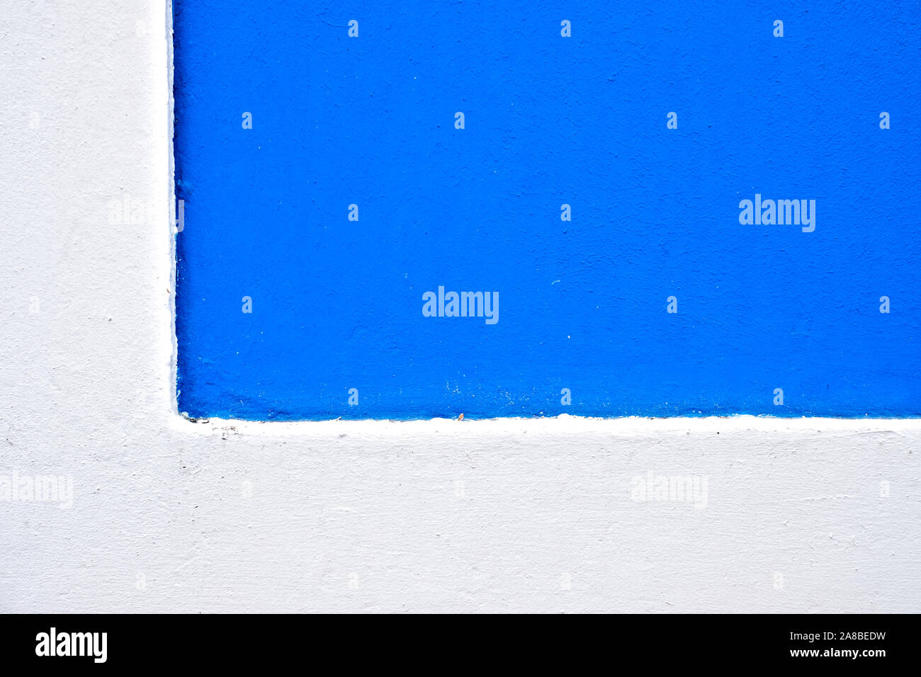 Simple bright blue rectangular shape with corner white frame Stock ...