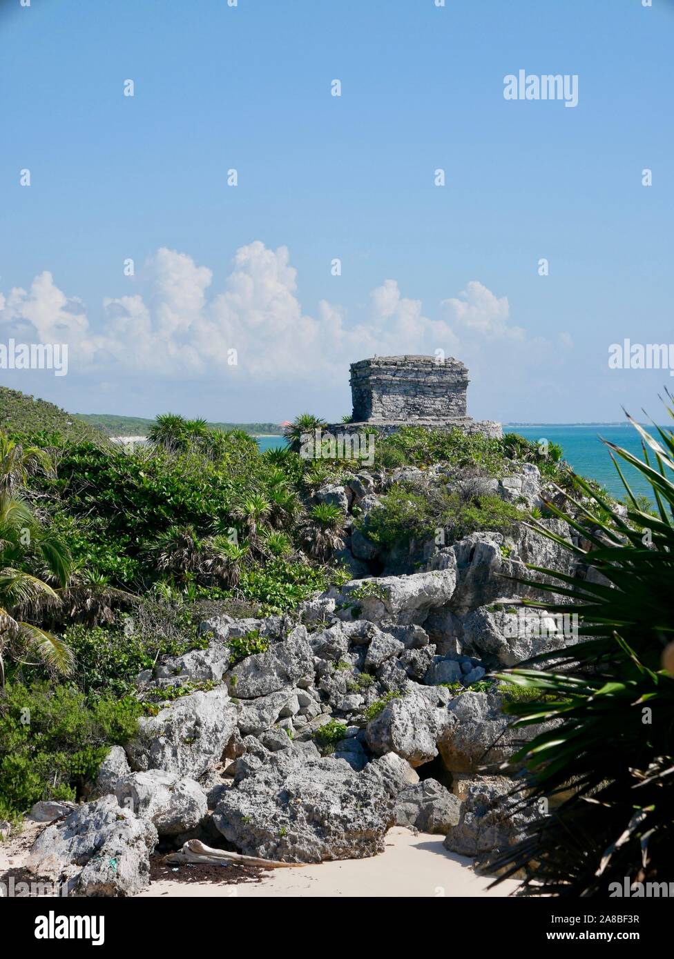 Temple of Mayan Culture in Tulum Stock Photo - Alamy