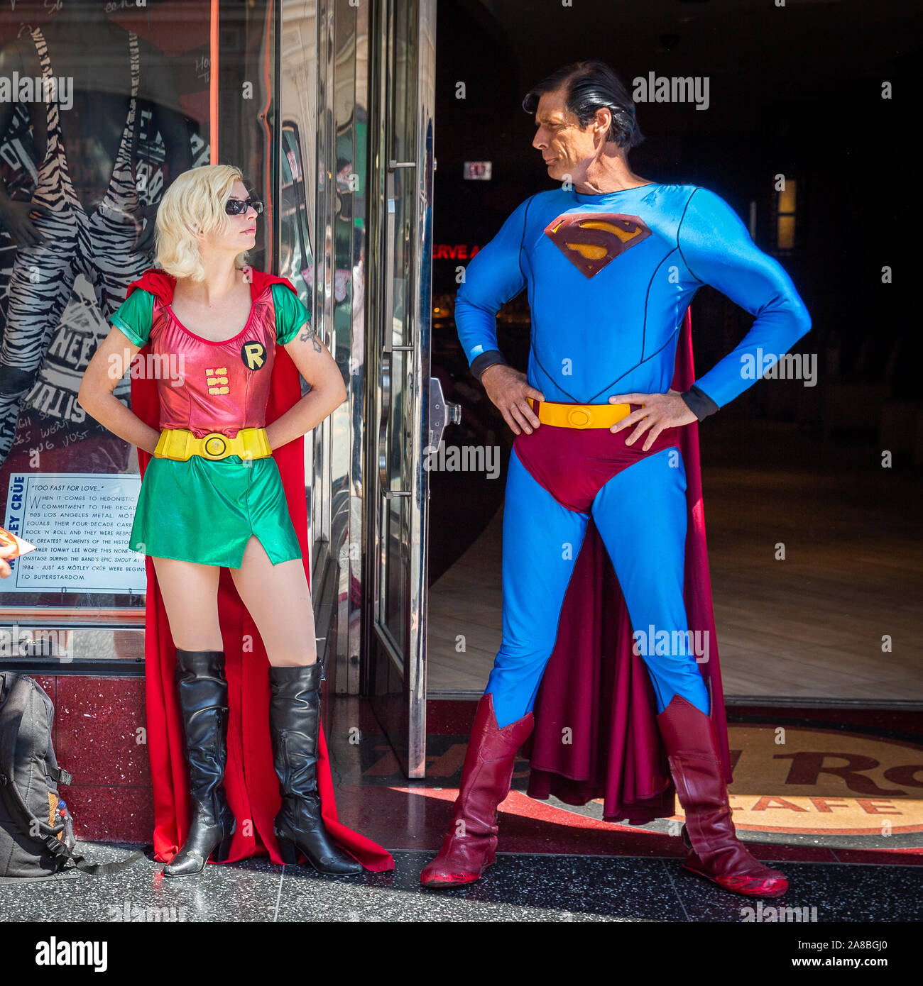 Christopher Dennis, the "Hollywood Boulevard Superman," on the Walk of ...