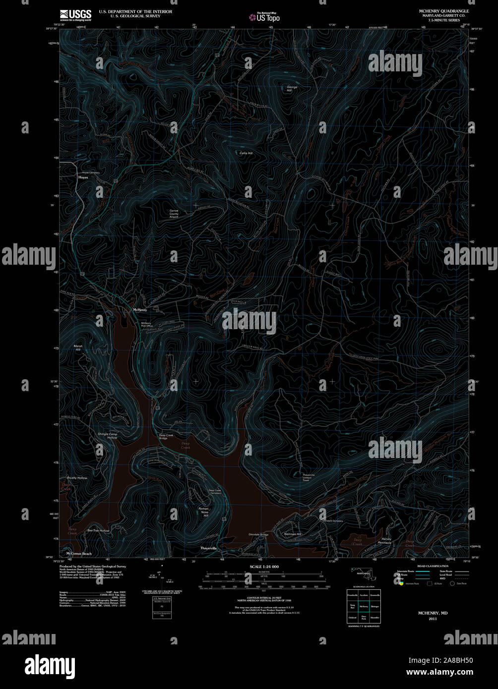 Map of mchenry hi-res stock photography and images - Alamy