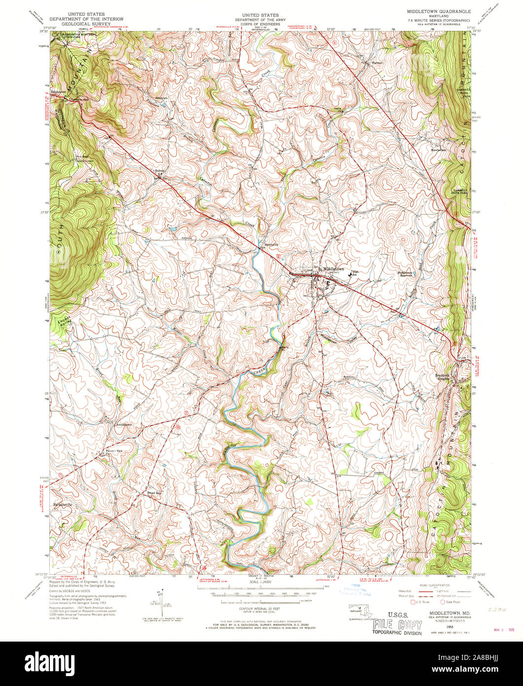 Map of middletown hi-res stock photography and images - Alamy