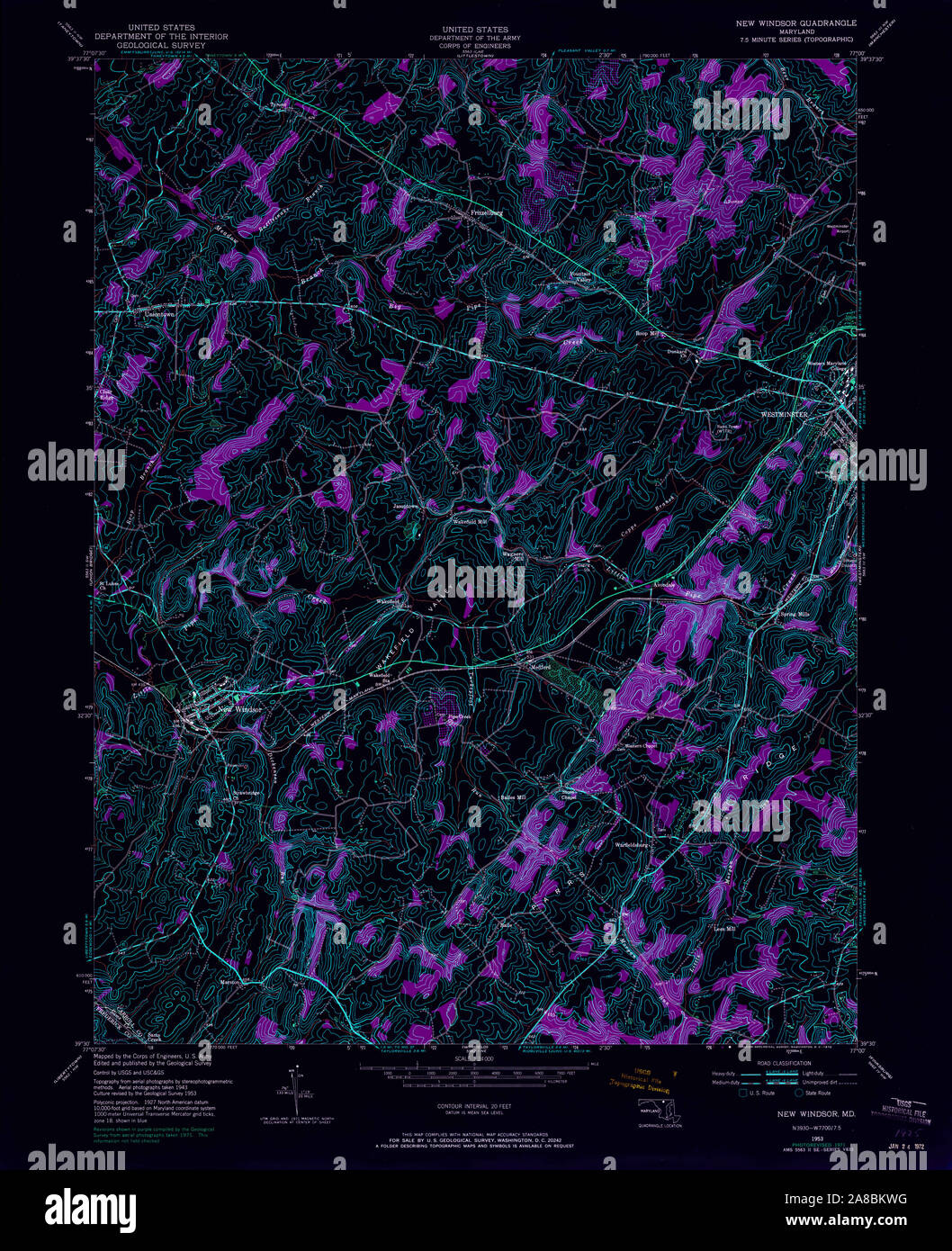 Map of new windsor hi-res stock photography and images - Alamy