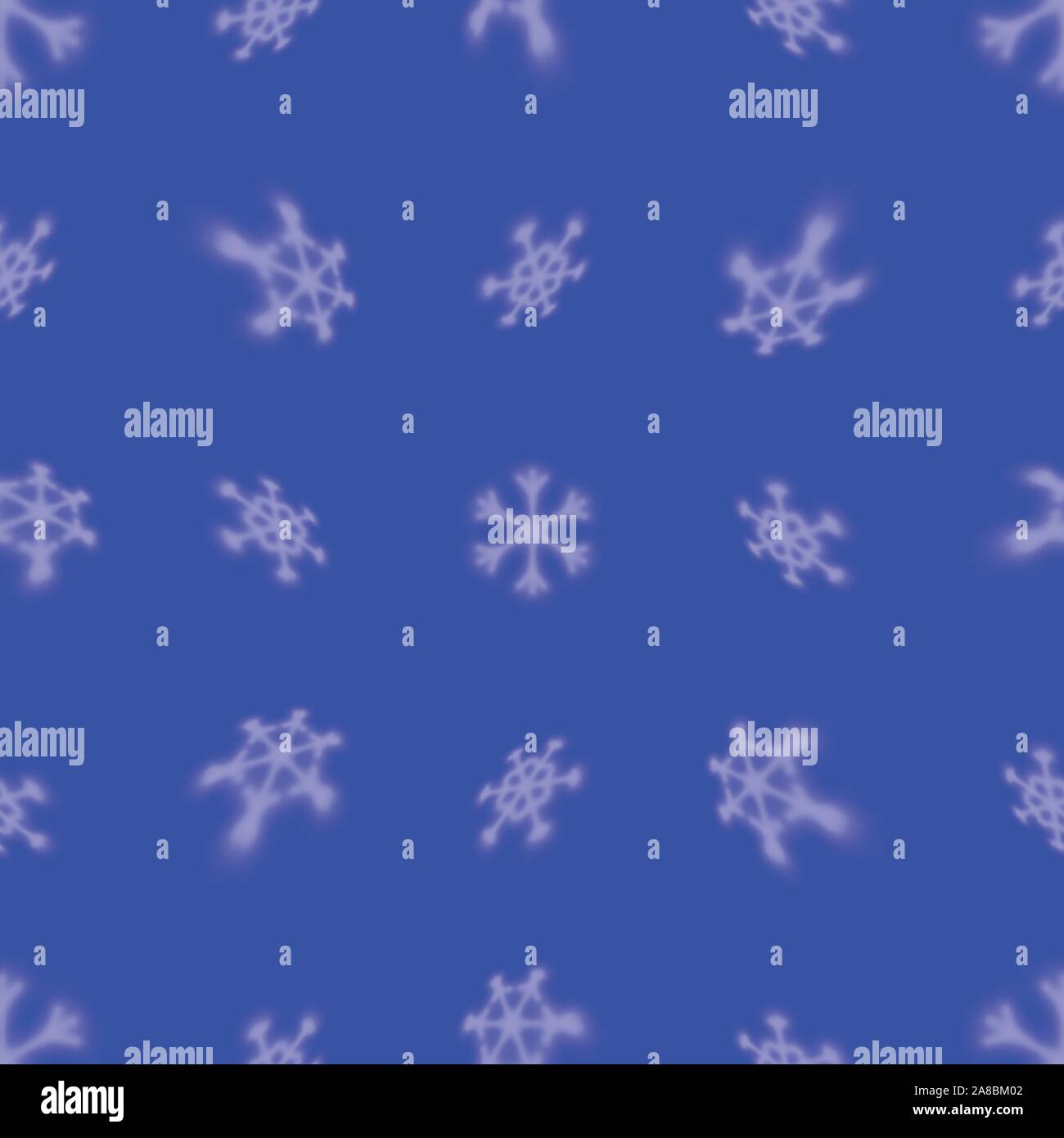 Christmas seamless snowflake pattern with blurred falling snow stars ...