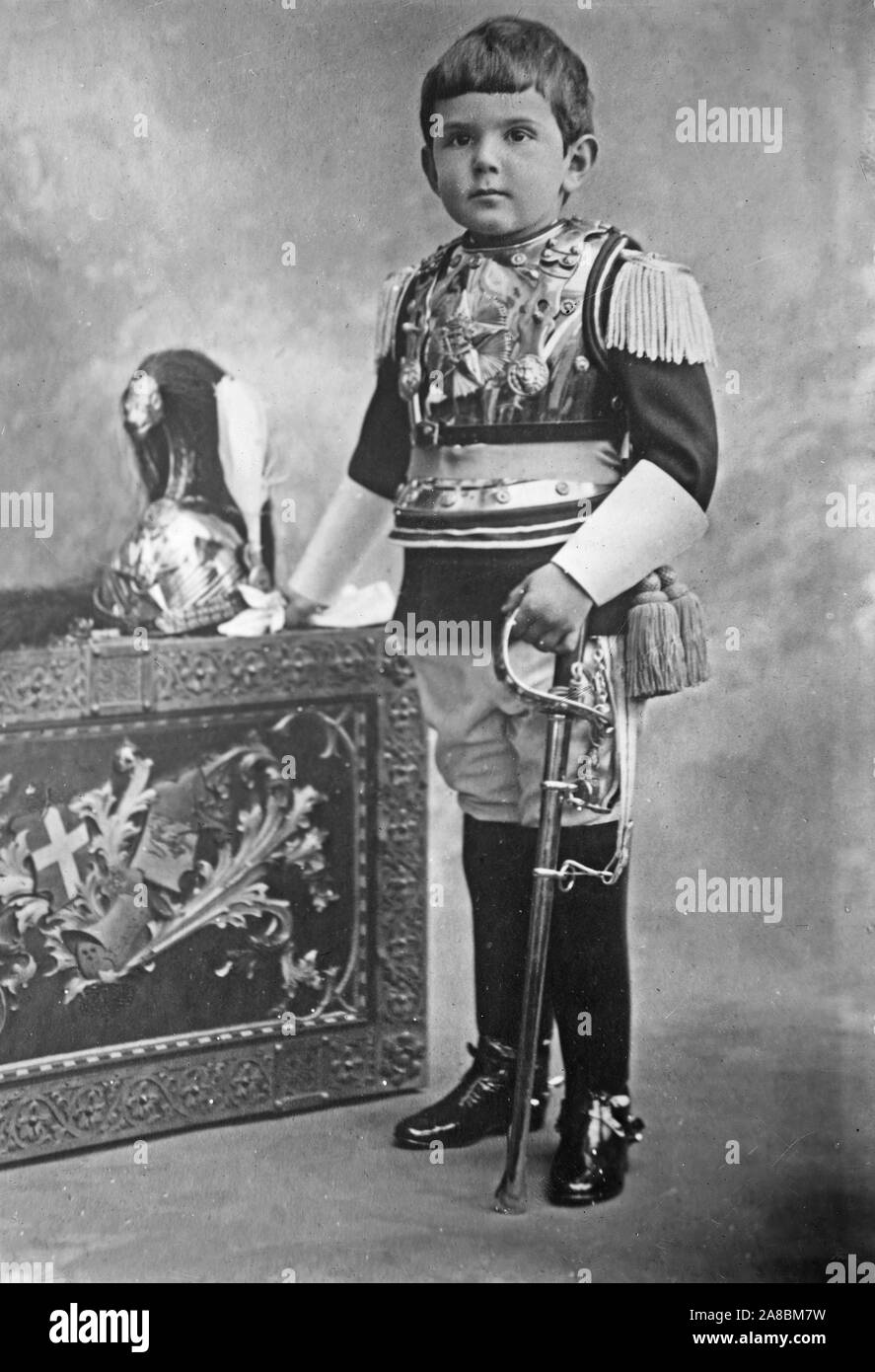 Crown prince of italy Black and White Stock Photos & Images - Alamy
