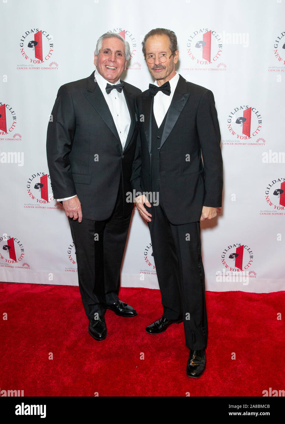 New York, NY - November 7, 2019: Donald Deieso and Lewis C. Cantley ...