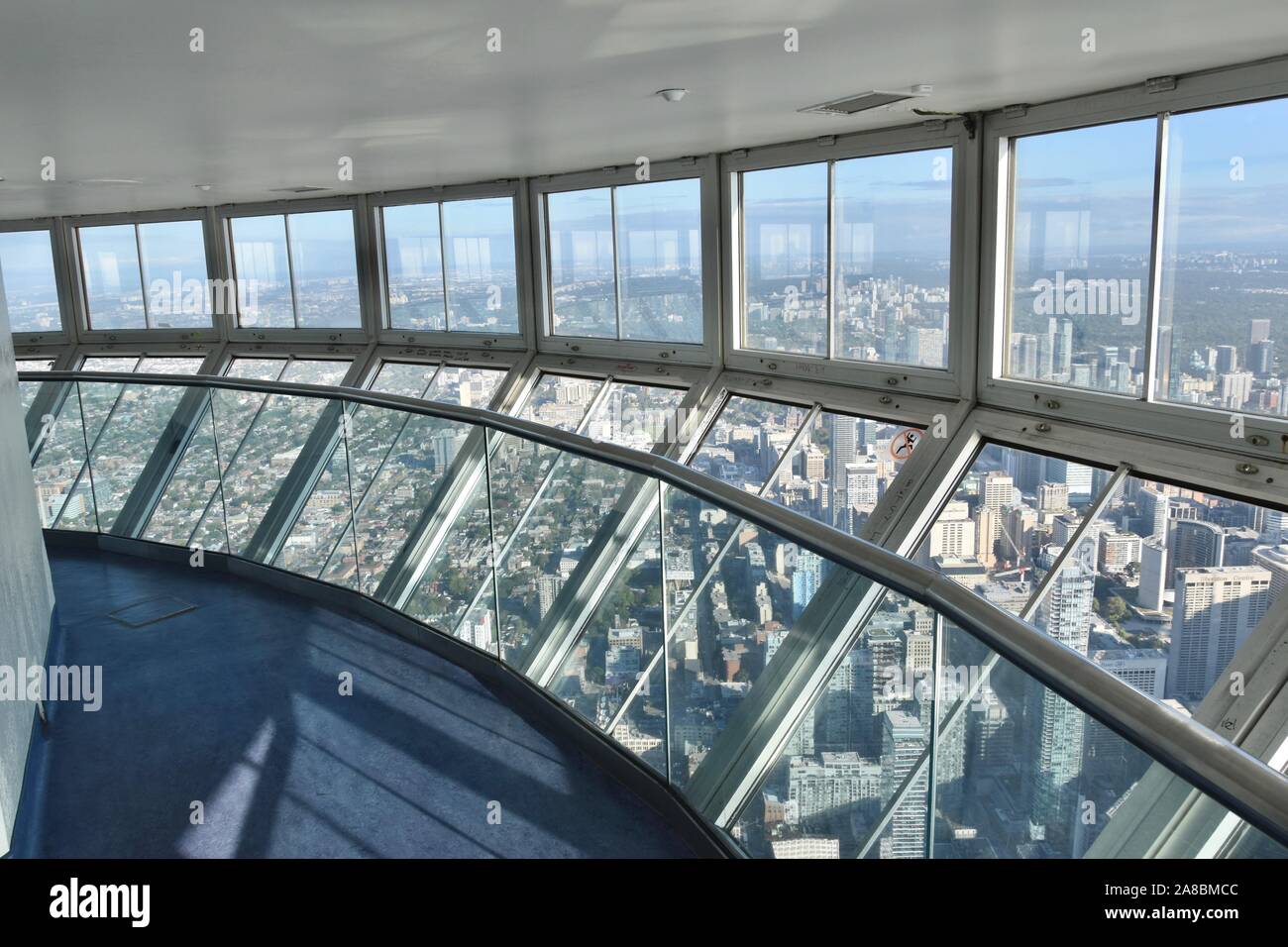 View of Toronto, Ontario, Canada as seen from atop the CN Tower Stock ...