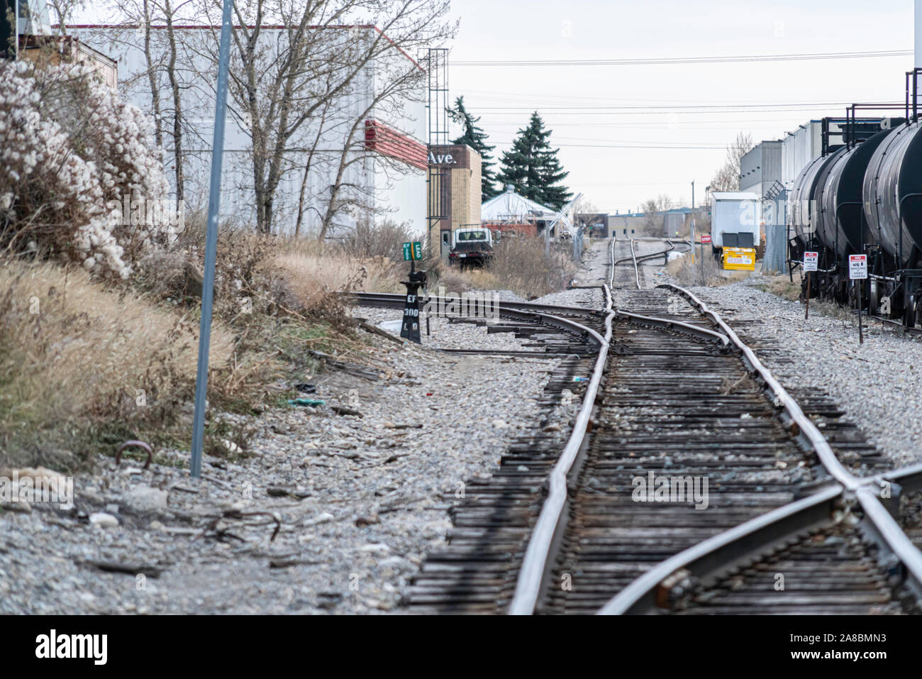 Railway track split hi-res stock photography and images - Alamy