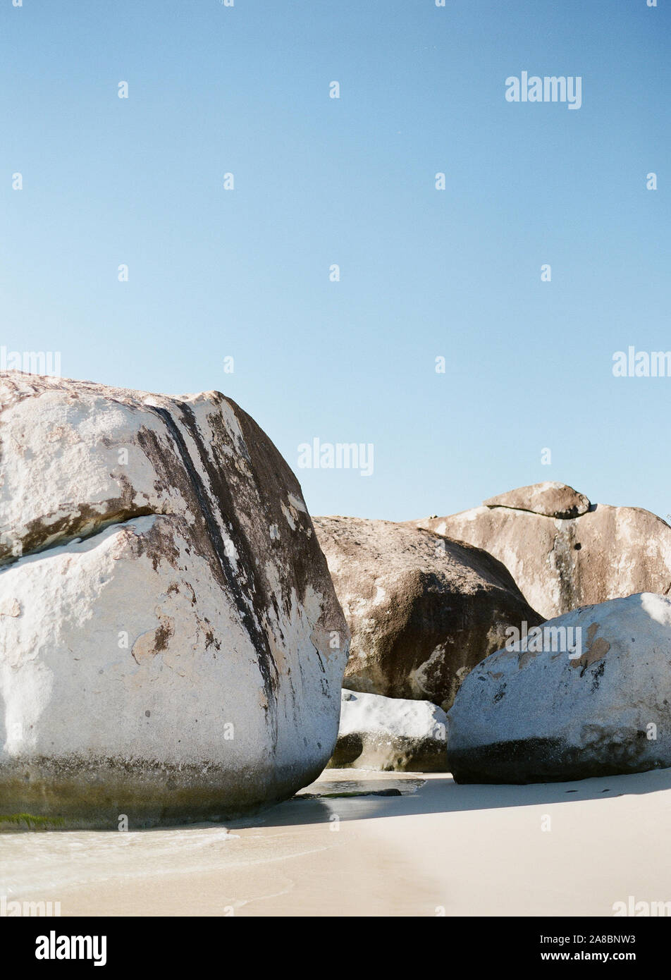 Rock boulders on the beach at The Baths, Virgin Gorda island, British ...