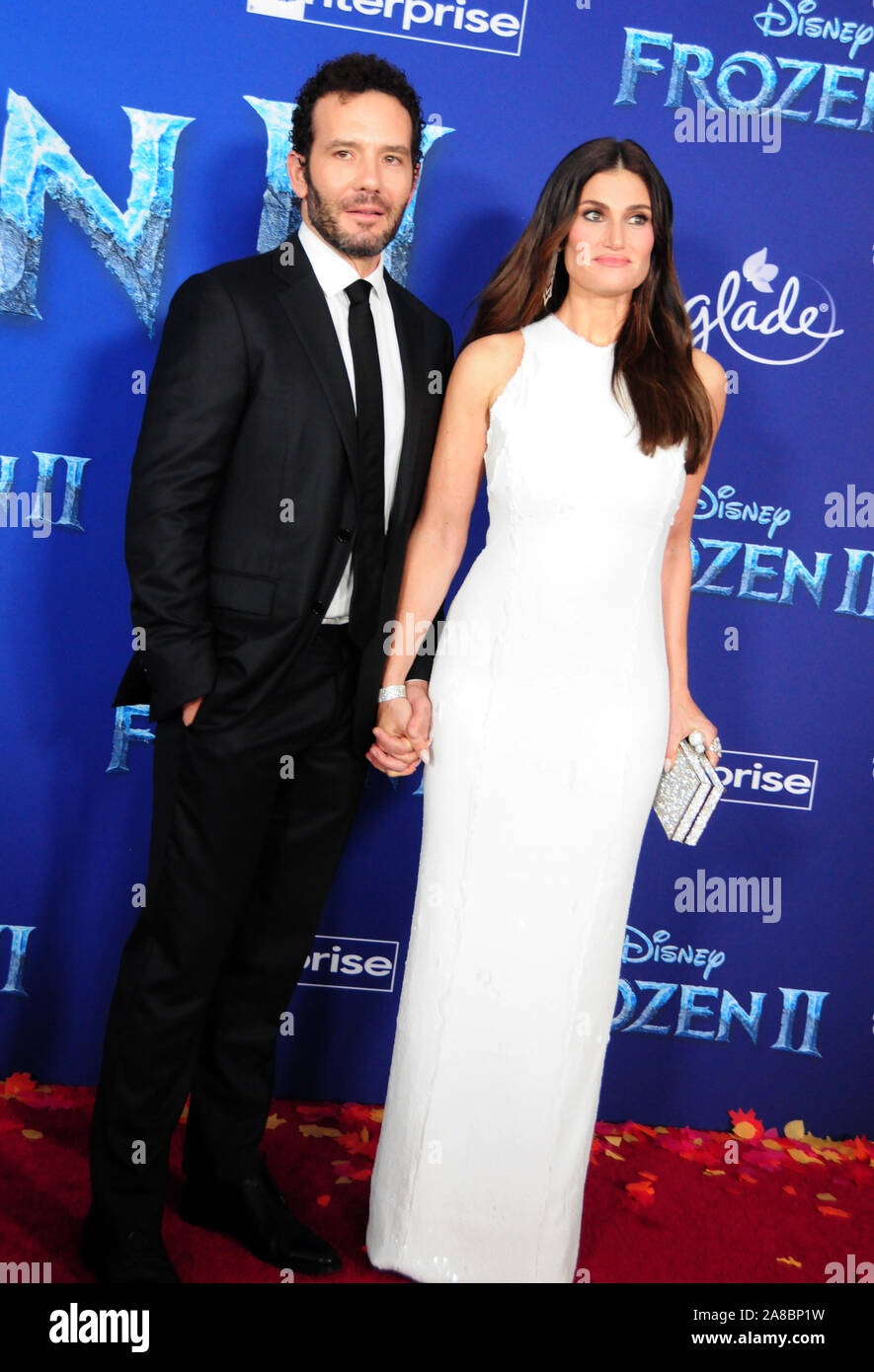Hollywood, California, USA 7th November 2019 Actor Aaron Lohr and wife ...