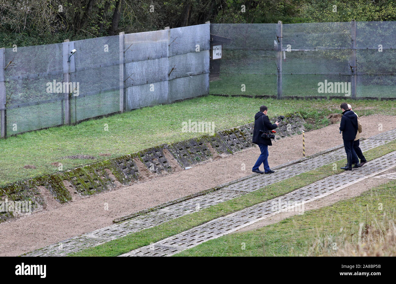 Schlagsdorf, Germany. 07th Nov, 2019. A reconstructed inner-German ...