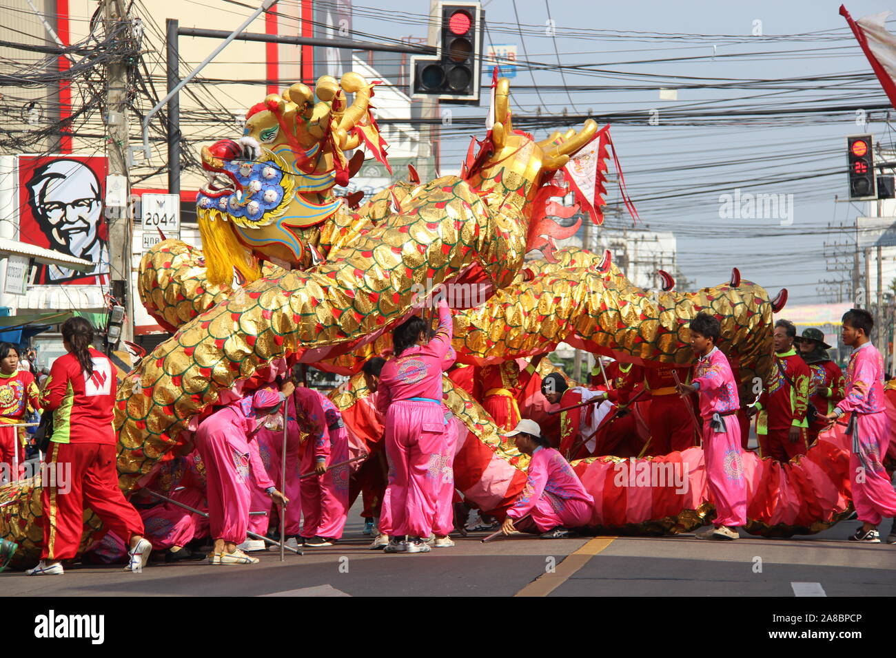 Chinese dragon parade painting hi-res stock photography and images - Alamy