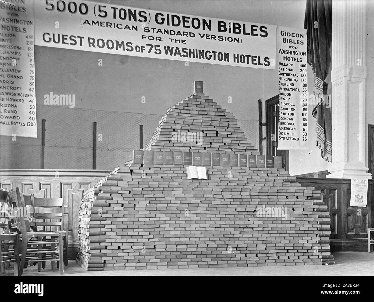 Early 1900s gideon bibles hi-res stock photography and images - Alamy