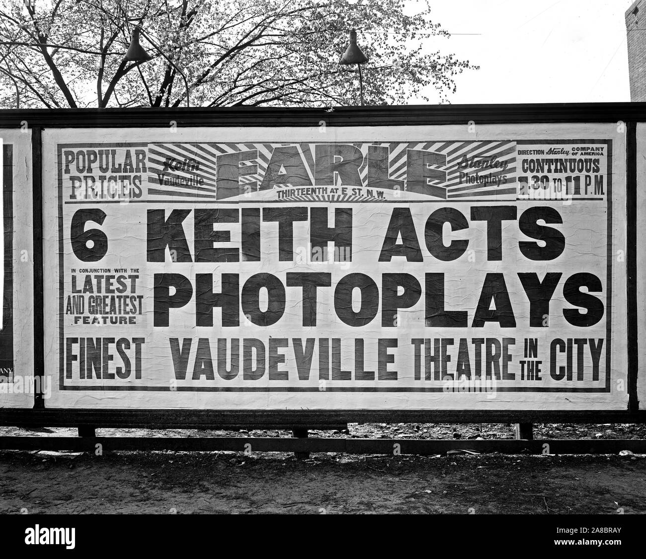 Early 1900s keiths theater billboard hi-res stock photography and images - Alamy